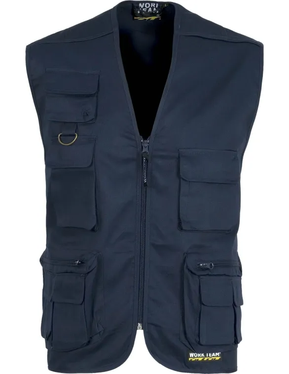 Gilet da lavoro Estivo Multitasche - Workteam BASIC